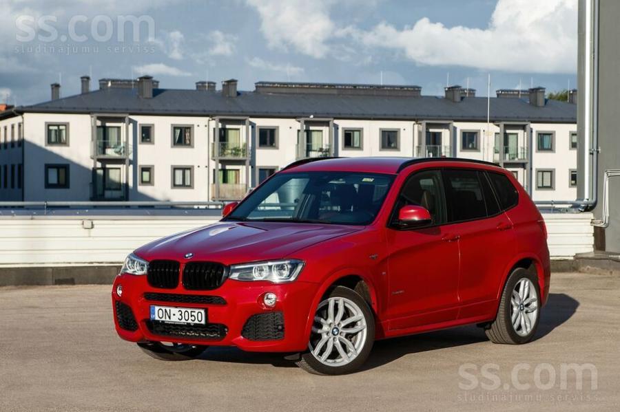 Sarkans BMW X3 2015 Jūrmala, ar dzinēja tilpumu 3.00 L un nobraukumu 139 tūkst. km par 16900 €, foto 3 vietnē AUTOMOTO.COM.LV