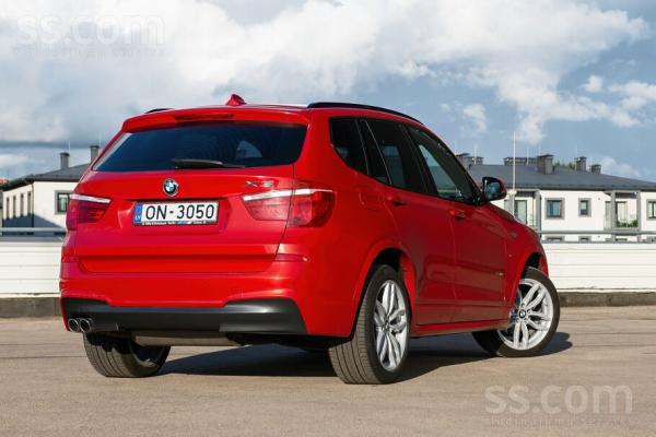 Sarkans BMW X3 2015 Jūrmala, ar dzinēja tilpumu 3.00 L un nobraukumu 139 tūkst. km par 16900 €, foto 3 vietnē AUTOMOTO.COM.LV