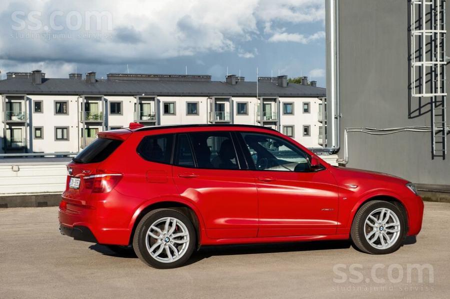 Sarkans BMW X3 2015 Jūrmala, ar dzinēja tilpumu 3.00 L un nobraukumu 139 tūkst. km par 16900 €, foto 7 vietnē AUTOMOTO.COM.LV
