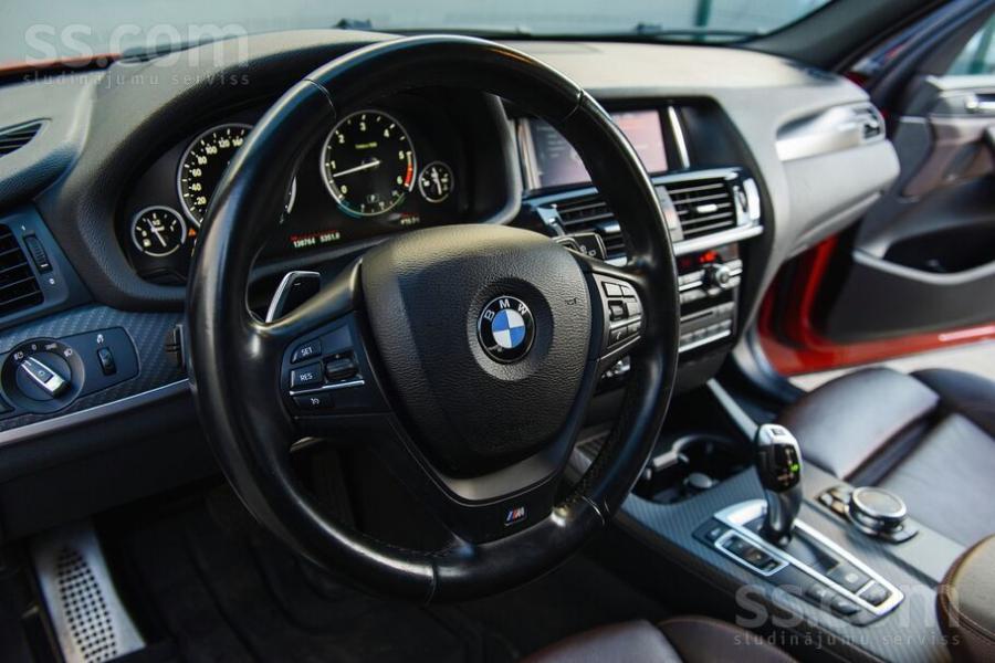 Sarkans BMW X3 2015 Jūrmala, ar dzinēja tilpumu 3.00 L un nobraukumu 139 tūkst. km par 16900 €, foto 13 vietnē AUTOMOTO.COM.LV