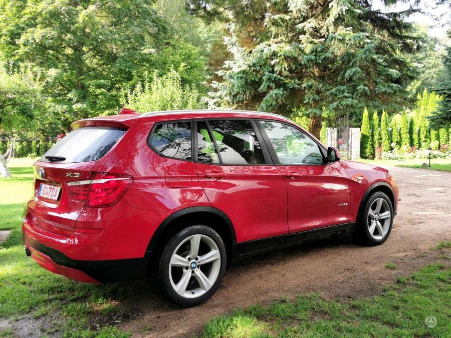 Sarkans BMW X3 2017 Šauļi, ar dzinēja tilpumu 2.00 L un nobraukumu 138 tūkst. km par 11999 €, foto 3 vietnē AUTOMOTO.COM.LV