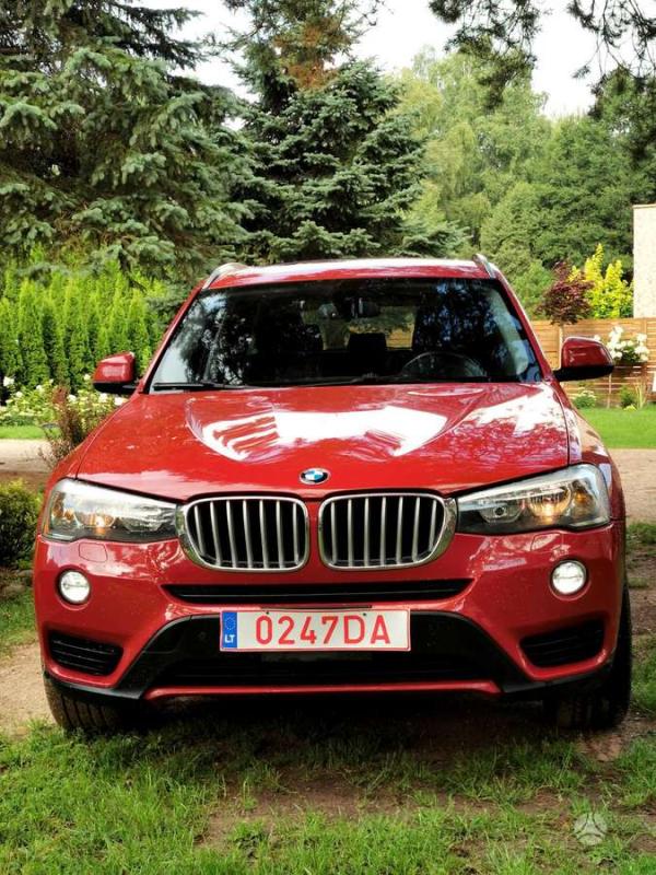 БМВ Х3 2017 в Шяуляй на AUTOMOTO.COM.LV Красный БМВ Х3 2017 в Шяуляй, объемом двигателя 2.00 л и пробегом 138 тыс. км за 11999 €, фото 5 на AUTOMOTO.COM.LV
