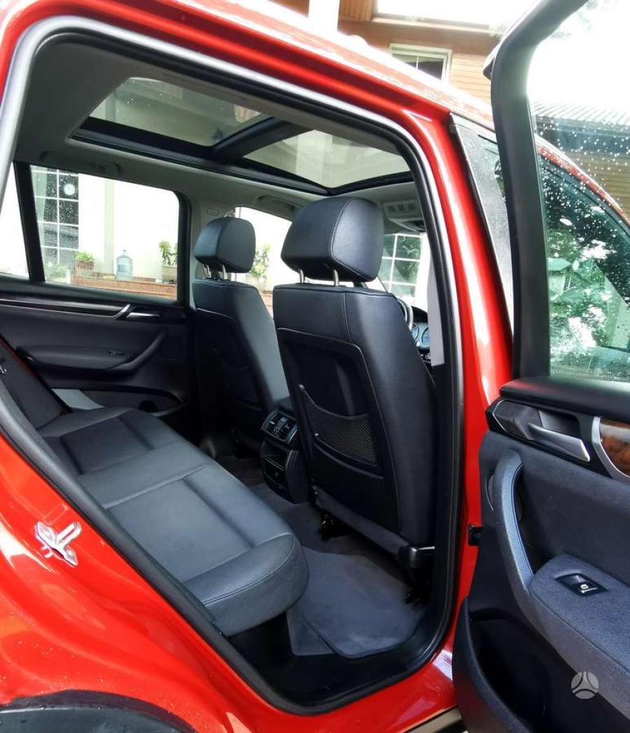 Red BMW X3 2017 in Siauliai, with an engine capacity of 2.00 L and mileage of 138 thousand km for 11999 €, photo 23 on AUTOMOTO.COM.LV