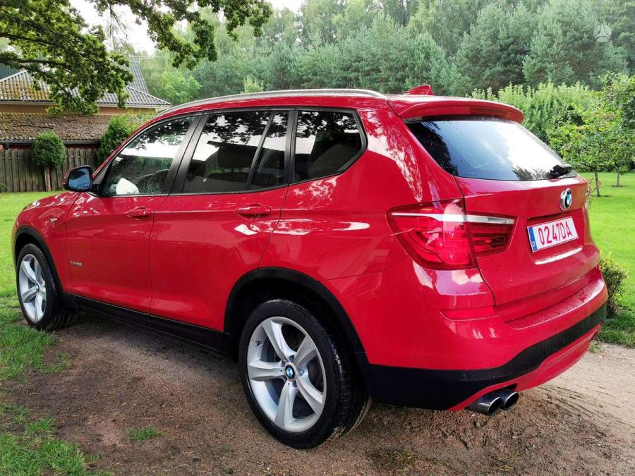Red BMW X3 2017 in Siauliai, with an engine capacity of 2.00 L and mileage of 138 thousand km for 11999 €, photo 30 on AUTOMOTO.COM.LV