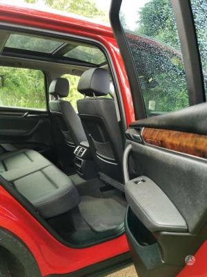 Red BMW X3 2017 in Siauliai, with an engine capacity of 2.00 L and mileage of 138 thousand km for 11999 €, photo 41 on AUTOMOTO.COM.LV
