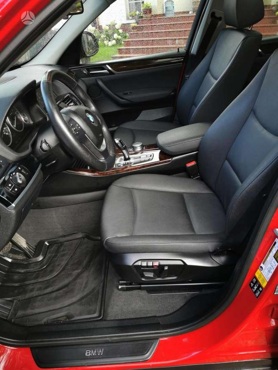 Red BMW X3 2017 in Siauliai, with an engine capacity of 2.00 L and mileage of 138 thousand km for 11999 €, photo 43 on AUTOMOTO.COM.LV