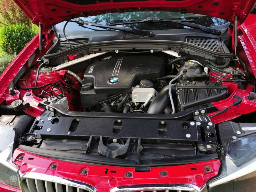 Red BMW X3 2017 in Siauliai, with an engine capacity of 2.00 L and mileage of 138 thousand km for 11999 €, photo 48 on AUTOMOTO.COM.LV