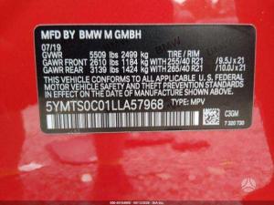 Red BMW X3 2020 in Klaipeda, with an engine capacity of 0.30 L and mileage of 93 thousand km for 16000 €, photo 13 on AUTOMOTO.COM.LV
