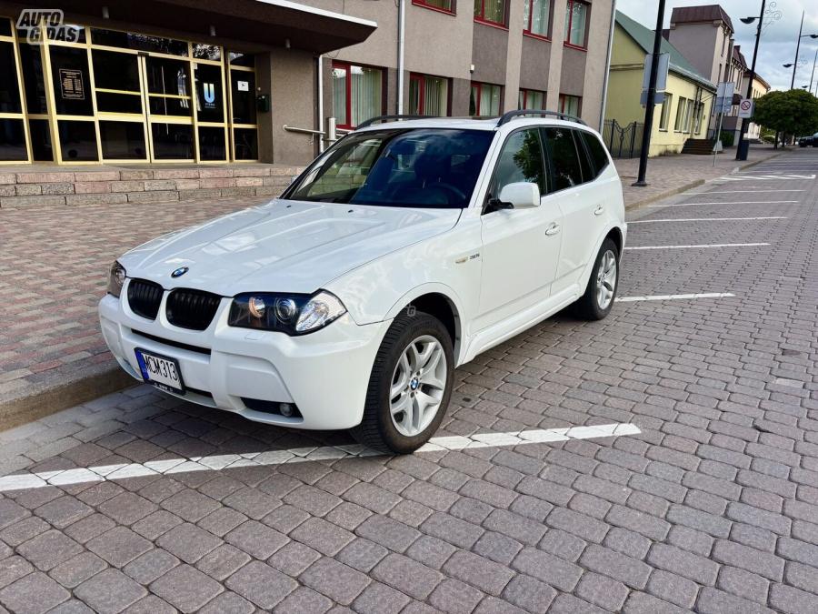 Белый БМВ Х3 2006 в Утена, объемом двигателя 3.00 л и пробегом 307 тыс. км за 4200 €, фото 1 на AUTOMOTO.COM.LV