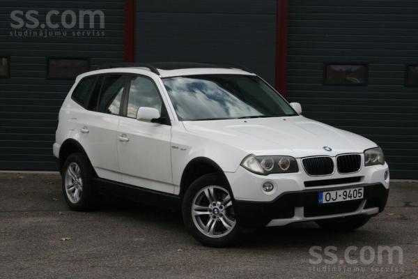 White BMW X3 2007 in Jelgava, with an engine capacity of 2.00 L and mileage of 280 thousand km for 5795 €, photo 1 on AUTOMOTO.COM.LV
