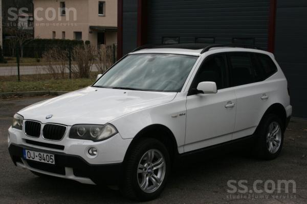 White BMW X3 2007 in Jelgava, with an engine capacity of 2.00 L and mileage of 280 thousand km for 5795 €, photo 4 on AUTOMOTO.COM.LV