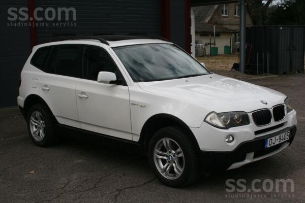 White BMW X3 2007 in Jelgava, with an engine capacity of 2.00 L and mileage of 280 thousand km for 5795 €, photo 5 on AUTOMOTO.COM.LV