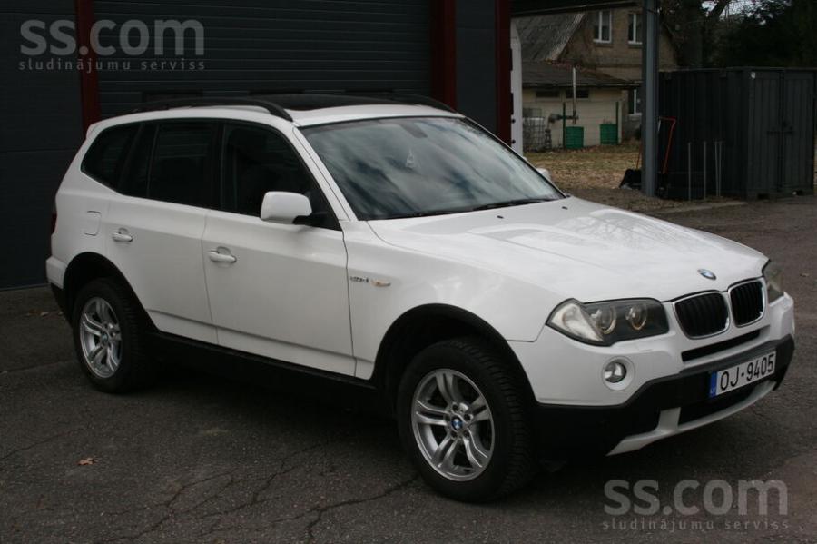 Balts BMW X3 2007 Jelgava, ar dzinēja tilpumu 2.00 L un nobraukumu 280 tūkst. km par 5795 €, foto 6 vietnē AUTOMOTO.COM.LV