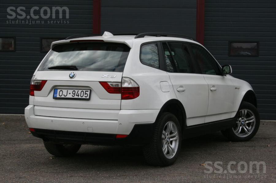 Balts BMW X3 2007 Jelgava, ar dzinēja tilpumu 2.00 L un nobraukumu 280 tūkst. km par 5795 €, foto 9 vietnē AUTOMOTO.COM.LV