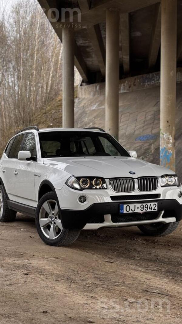 White BMW X3 2007 in Saldus, with an engine capacity of 3.00 L and mileage of 308 thousand km for 7500 €, photo 3 on AUTOMOTO.COM.LV