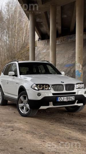 White BMW X3 2007 in Saldus, with an engine capacity of 3.00 L and mileage of 308 thousand km for 7500 €, photo 4 on AUTOMOTO.COM.LV