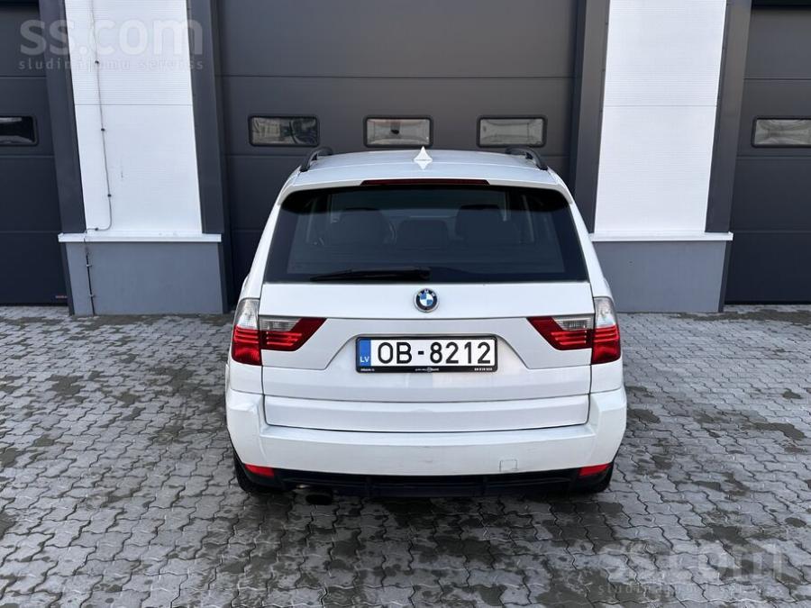 White BMW X3 2008 in Riga, with an engine capacity of 2.00 L and mileage of 261 thousand km for 4999 €, photo 9 on AUTOMOTO.COM.LV