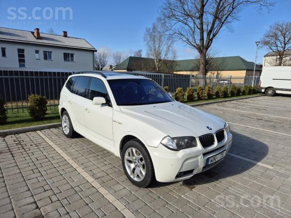White BMW X3 2008 in Rezekne, with an engine capacity of 2.00 L and mileage of 319 thousand km for 5450 €, photo 1 on AUTOMOTO.COM.LV