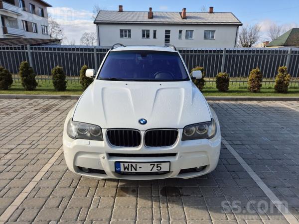 White BMW X3 2008 in Rezekne, with an engine capacity of 2.00 L and mileage of 319 thousand km for 5450 €, photo 2 on AUTOMOTO.COM.LV