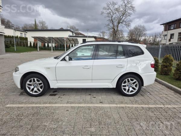 White BMW X3 2008 in Rezekne, with an engine capacity of 2.00 L and mileage of 319 thousand km for 5450 €, photo 4 on AUTOMOTO.COM.LV