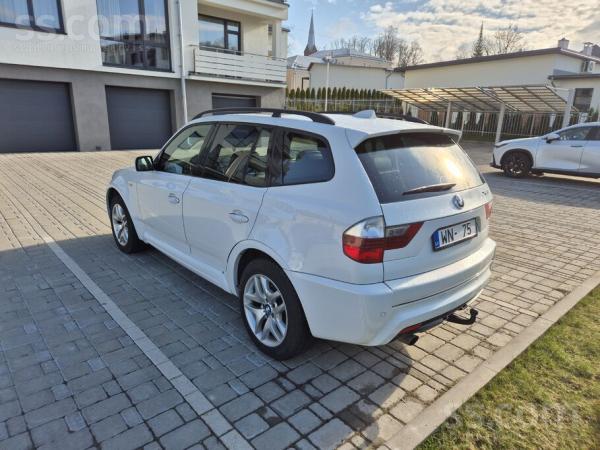 White BMW X3 2008 in Rezekne, with an engine capacity of 2.00 L and mileage of 319 thousand km for 5450 €, photo 5 on AUTOMOTO.COM.LV