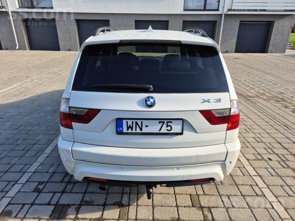 White BMW X3 2008 in Rezekne, with an engine capacity of 2.00 L and mileage of 319 thousand km for 5450 €, photo 6 on AUTOMOTO.COM.LV