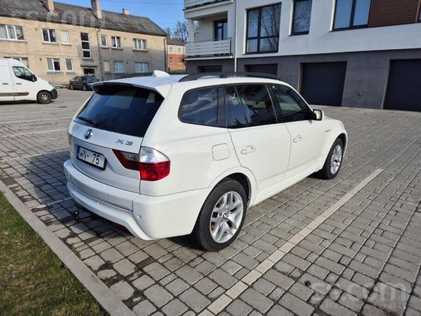 White BMW X3 2008 in Rezekne, with an engine capacity of 2.00 L and mileage of 319 thousand km for 5450 €, photo 7 on AUTOMOTO.COM.LV