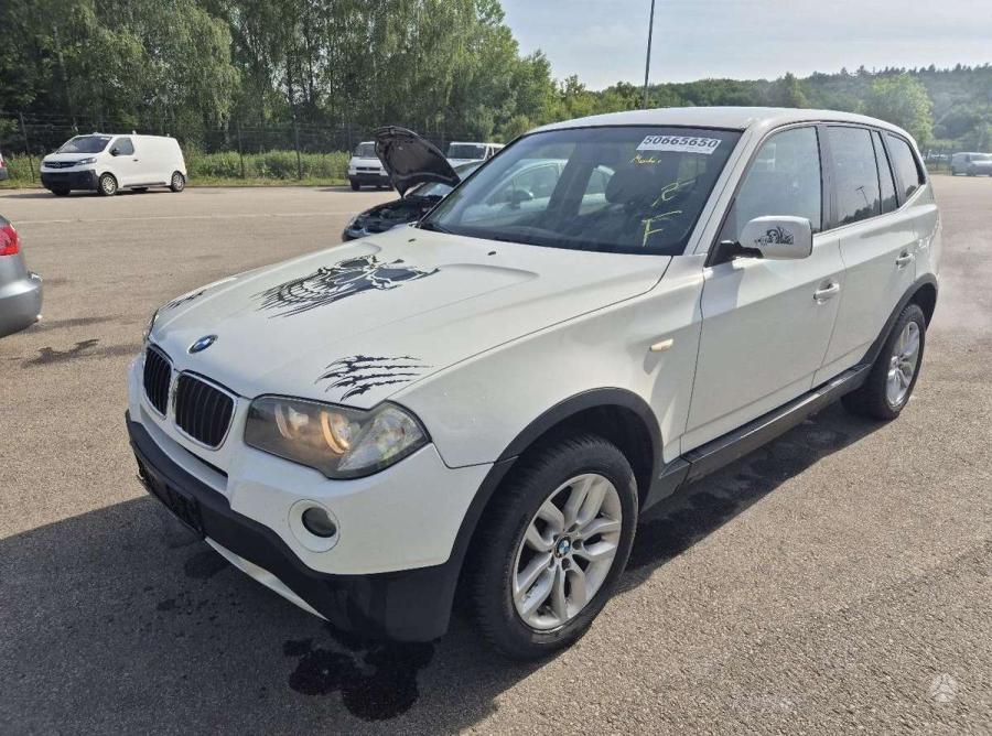 Balts BMW X3 2008 Klaipėda, ar dzinēja tilpumu 2.00 L un nobraukumu 220 tūkst. km par 3200 €, foto 3 vietnē AUTOMOTO.COM.LV