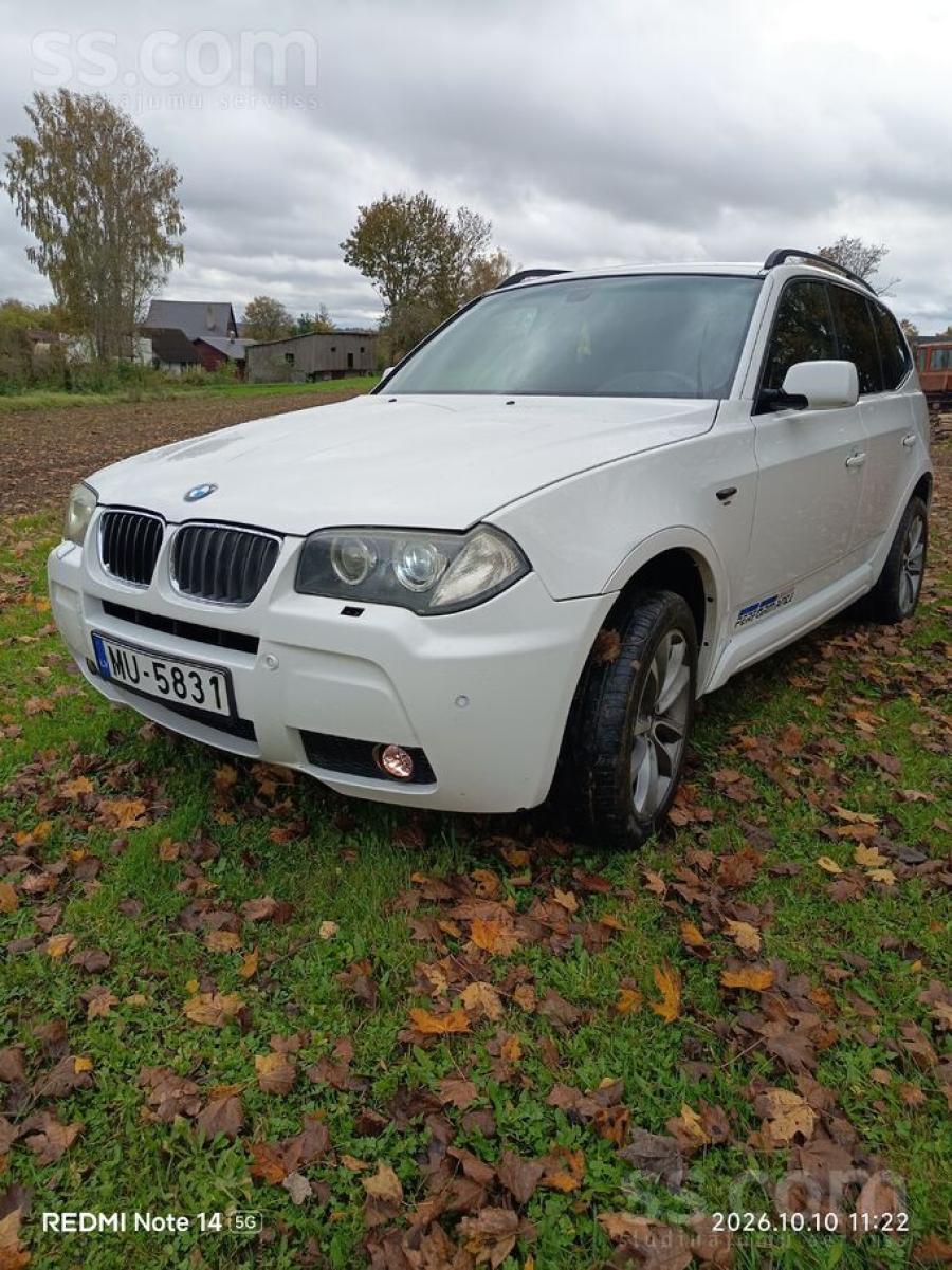 Balts BMW X3 2008 Aizkraukle, ar dzinēja tilpumu 2.00 L un nobraukumu 0 tūkst. km par 4500 €, foto 1 vietnē AUTOMOTO.COM.LV