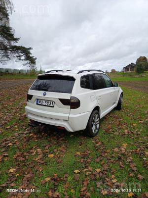 Balts BMW X3 2008 Aizkraukle, ar dzinēja tilpumu 2.00 L un nobraukumu 0 tūkst. km par 4500 €, foto 5 vietnē AUTOMOTO.COM.LV