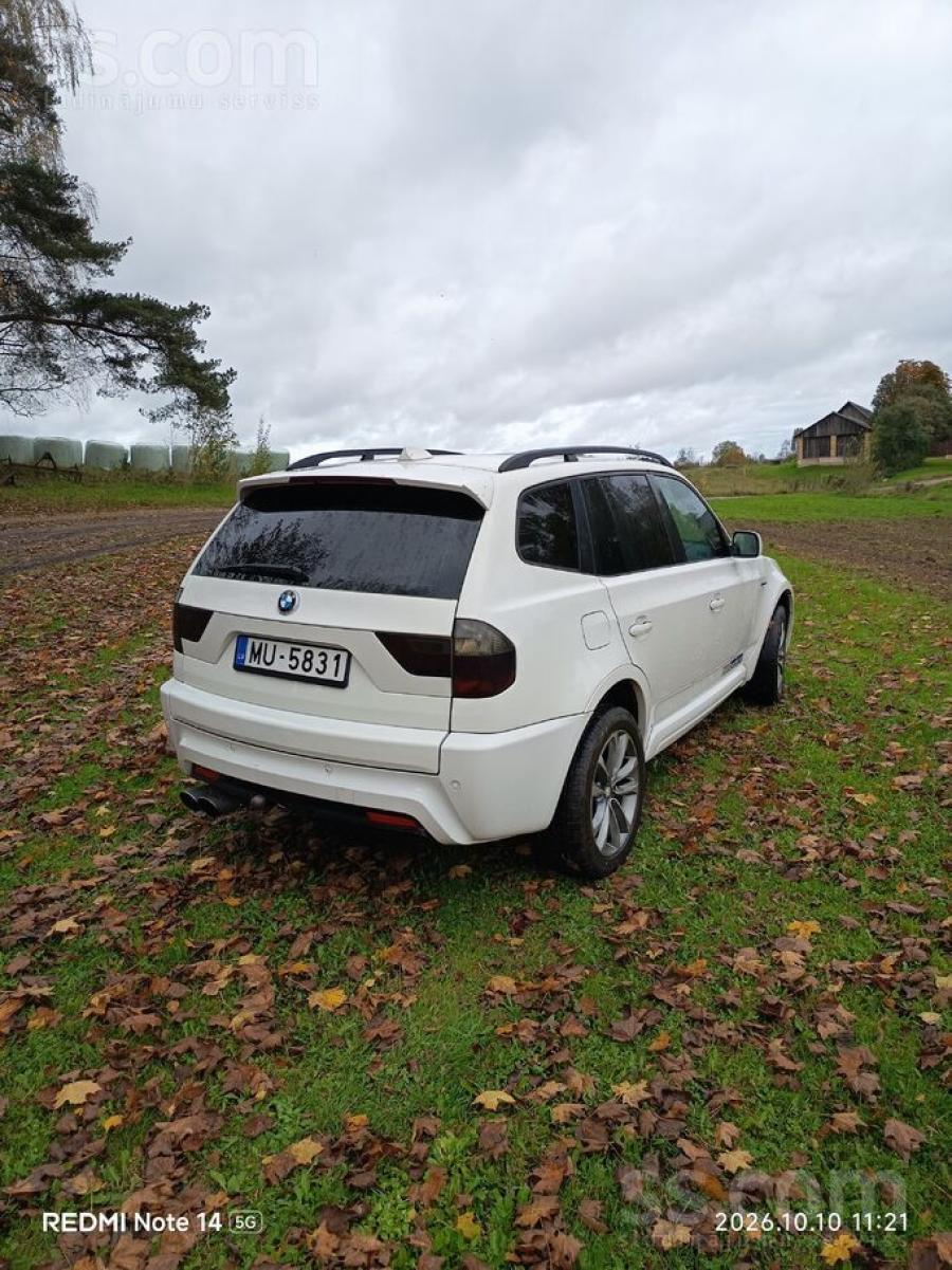 Balts BMW X3 2008 Aizkraukle, ar dzinēja tilpumu 2.00 L un nobraukumu 0 tūkst. km par 4500 €, foto 5 vietnē AUTOMOTO.COM.LV
