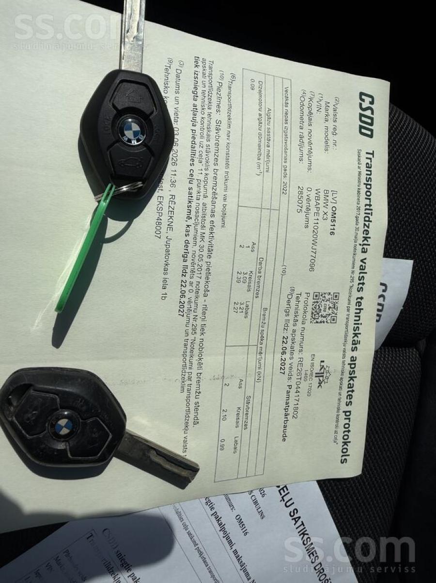 Balts BMW X3 2009 Rēzekne, ar dzinēja tilpumu 2.00 L un nobraukumu 0 tūkst. km par 5650 €, foto 12 vietnē AUTOMOTO.COM.LV