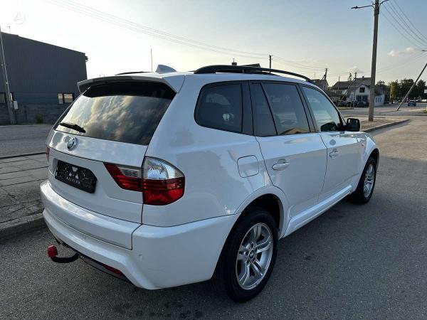 White BMW X3 2009 in Marijampole, with an engine capacity of 2.00 L and mileage of 284 thousand km for 6499 €, photo 5 on AUTOMOTO.COM.LV
