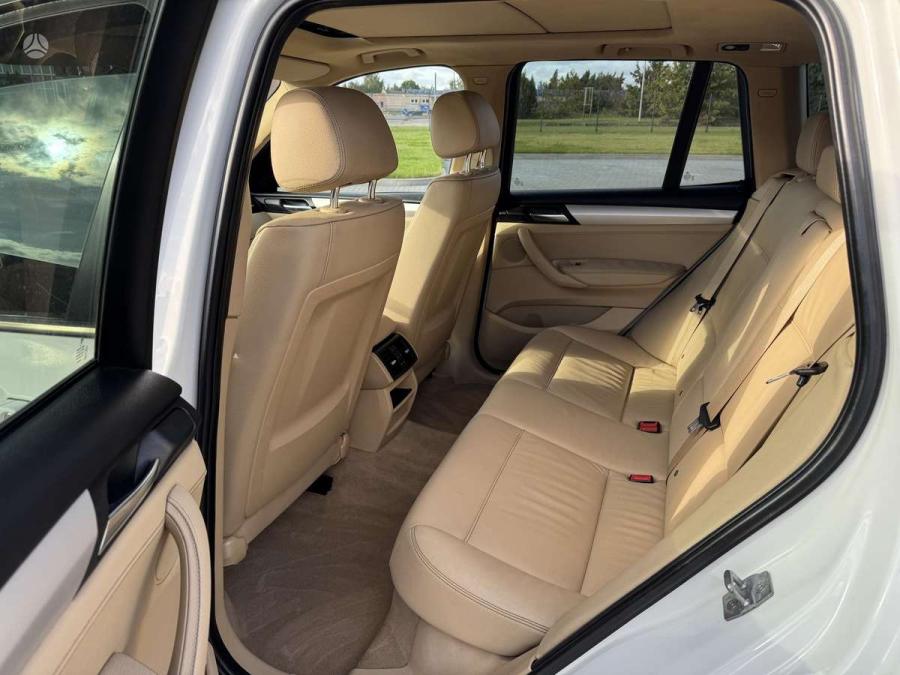 White BMW X3 2010 in Telschi, with an engine capacity of 2.00 L and mileage of 240 thousand km for 8999 €, photo 21 on AUTOMOTO.COM.LV