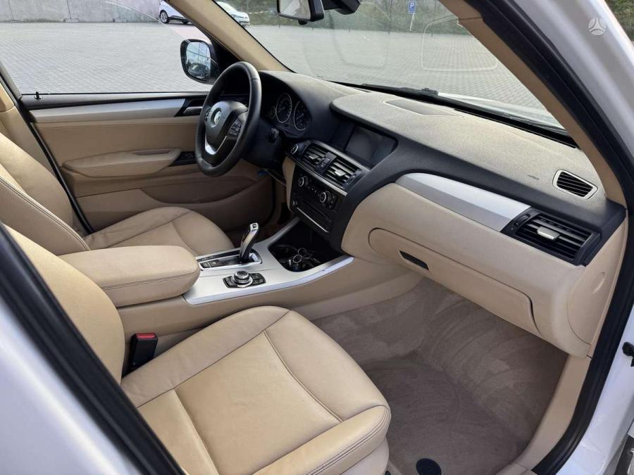 White BMW X3 2010 in Telschi, with an engine capacity of 2.00 L and mileage of 240 thousand km for 8999 €, photo 25 on AUTOMOTO.COM.LV