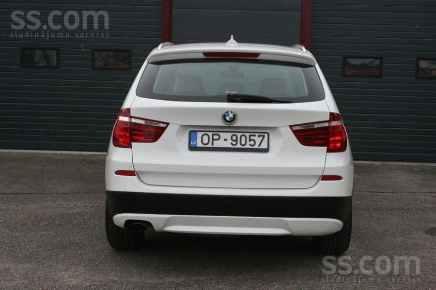 White BMW X3 2010 in Jelgava, with an engine capacity of 2.00 L and mileage of 222 thousand km for 7990 €, photo 6 on AUTOMOTO.COM.LV