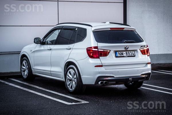 White BMW X3 2011 in Riga, with an engine capacity of 3.00 L and mileage of 0 thousand km for 12950 €, photo 6 on AUTOMOTO.COM.LV