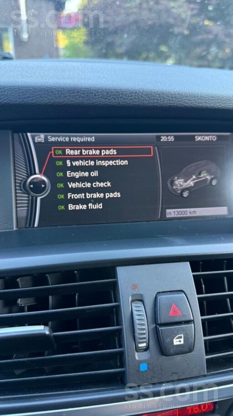 White BMW X3 2011 in Liepaja, with an engine capacity of 3.00 L and mileage of 412 thousand km for 10500 €, photo 12 on AUTOMOTO.COM.LV