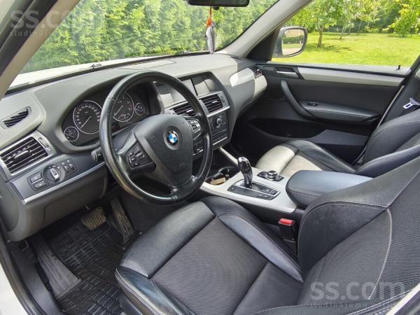 White BMW X3 2011 in Daugavpils, with an engine capacity of 2.00 L and mileage of 333 thousand km for 7000 €, photo 9 on AUTOMOTO.COM.LV