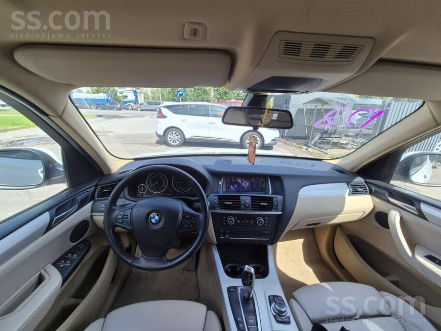 White BMW X3 2011 in Riga, with an engine capacity of 2.00 L and mileage of 202 thousand km for 10490 €, photo 12 on AUTOMOTO.COM.LV