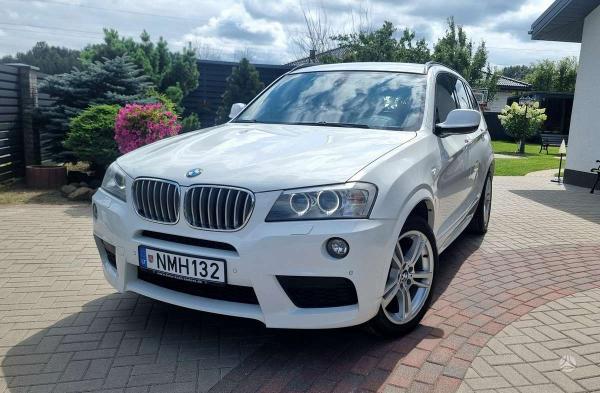 White BMW X3 2011 in Jonava, with an engine capacity of 2.00 L and mileage of 226 thousand km for 8600 €, photo 4 on AUTOMOTO.COM.LV