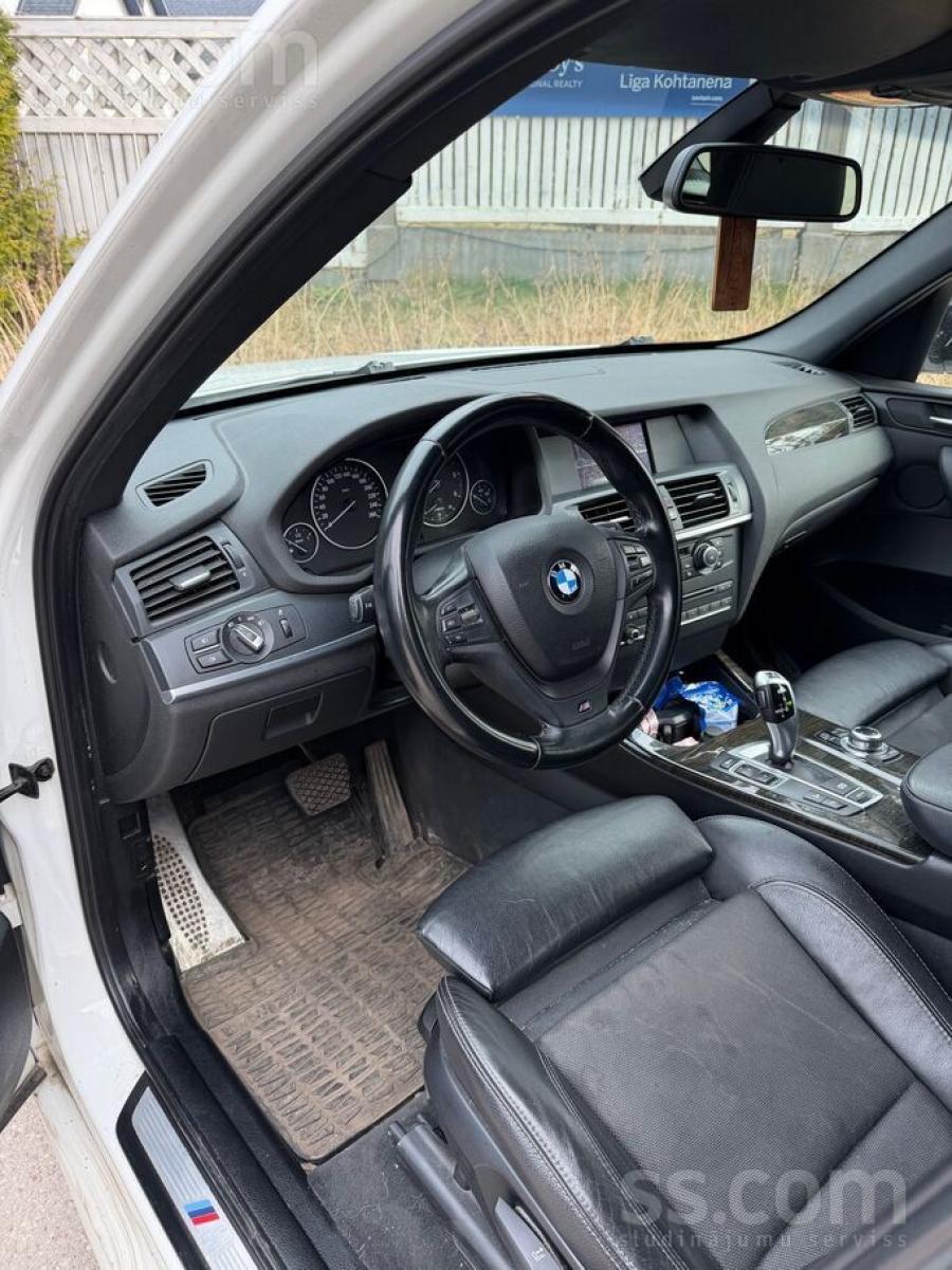 White BMW X3 2011 in Riga, with an engine capacity of 3.00 L and mileage of 207 thousand km for 8500 €, photo 8 on AUTOMOTO.COM.LV