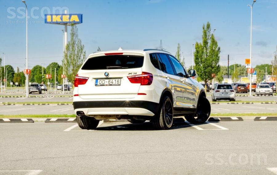 White BMW X3 2011 in Riga, with an engine capacity of 2.00 L and mileage of 202 thousand km for 10490 €, photo 7 on AUTOMOTO.COM.LV