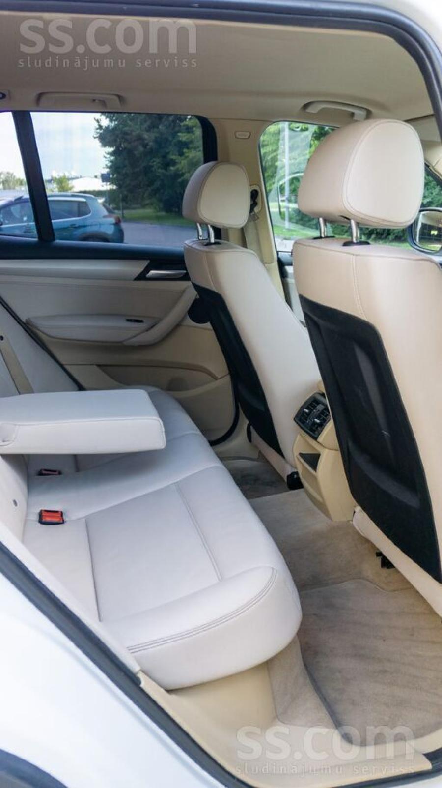 White BMW X3 2011 in Riga, with an engine capacity of 2.00 L and mileage of 202 thousand km for 10490 €, photo 29 on AUTOMOTO.COM.LV