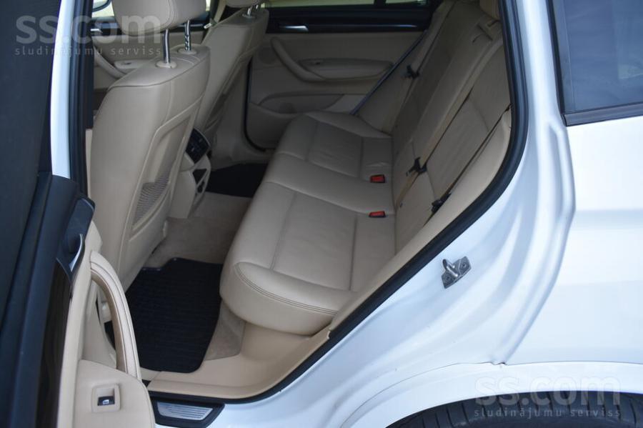 White BMW X3 2011 in Talsi, with an engine capacity of 3.00 L and mileage of 234 thousand km for 11500 €, photo 9 on AUTOMOTO.COM.LV