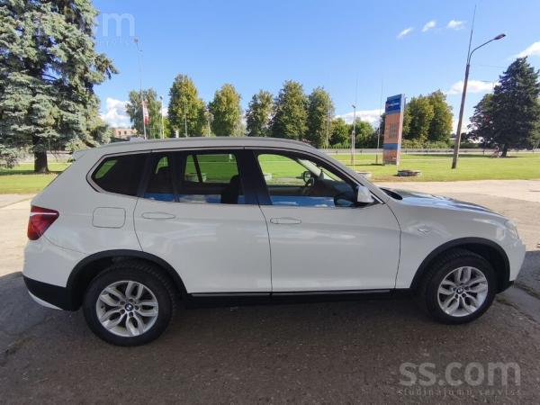 White BMW X3 2011 in Ogre, with an engine capacity of 2.00 L and mileage of 335 thousand km for 7100 €, photo 7 on AUTOMOTO.COM.LV