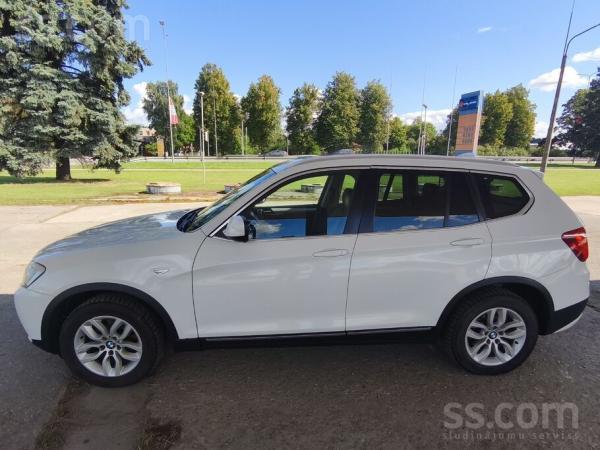 White BMW X3 2011 in Ogre, with an engine capacity of 2.00 L and mileage of 335 thousand km for 7100 €, photo 8 on AUTOMOTO.COM.LV