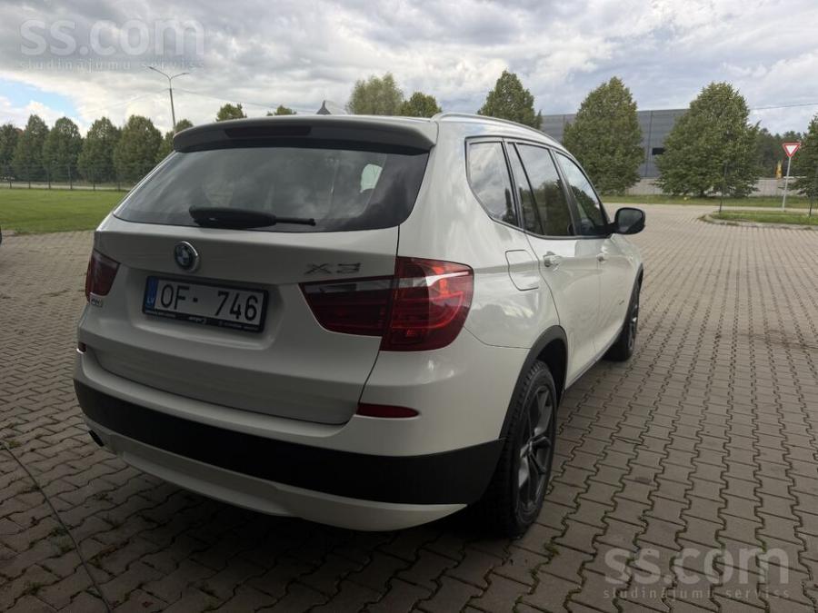 White BMW X3 2011 in Jelgava, with an engine capacity of 2.00 L and mileage of 0 thousand km for 7300 €, photo 3 on AUTOMOTO.COM.LV