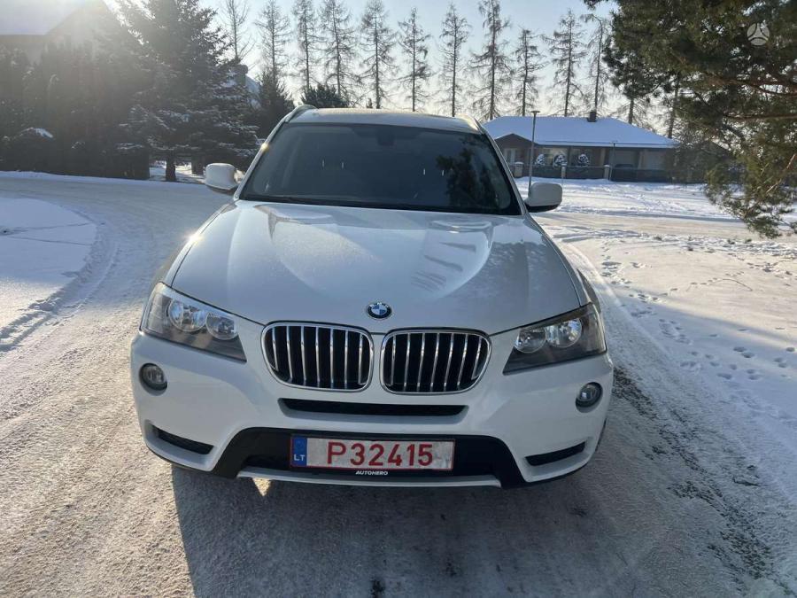 White BMW X3 2012 in Marijampole, with an engine capacity of 2.00 L and mileage of 330 thousand km for 7950 €, photo 3 on AUTOMOTO.COM.LV