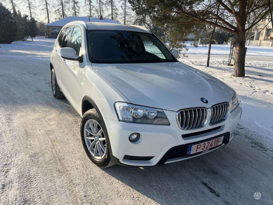 White BMW X3 2012 in Marijampole, with an engine capacity of 2.00 L and mileage of 330 thousand km for 7950 €, photo 14 on AUTOMOTO.COM.LV